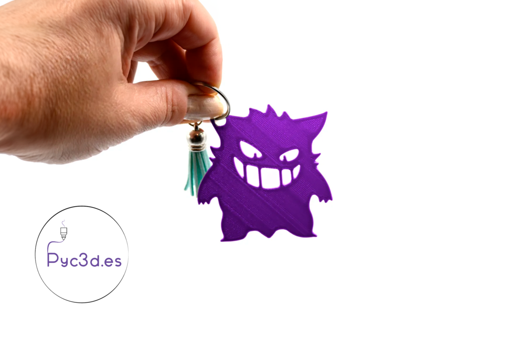 🗝️ GENGAR SMILING KEYRING・Free STL File for ・Cults