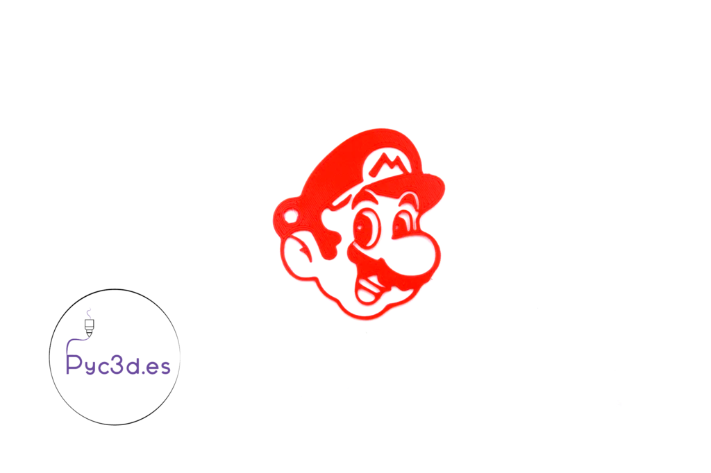 🗝️ MARIO BROS FACE KEYCHAIN・Free STL File for ・Cults