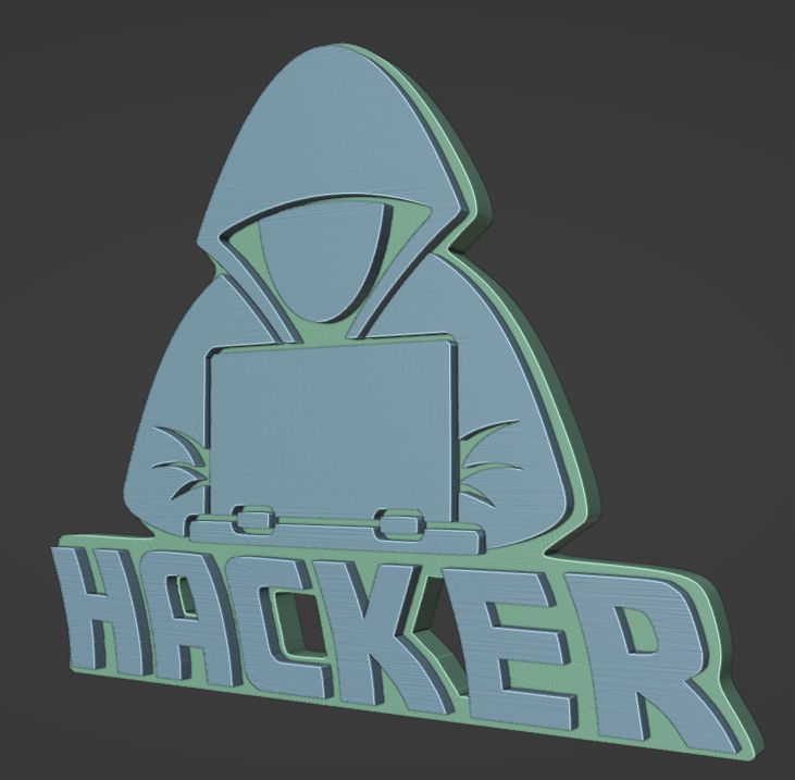 Free STL file Hacker 🏠 ・3D printable object to download・Cults
