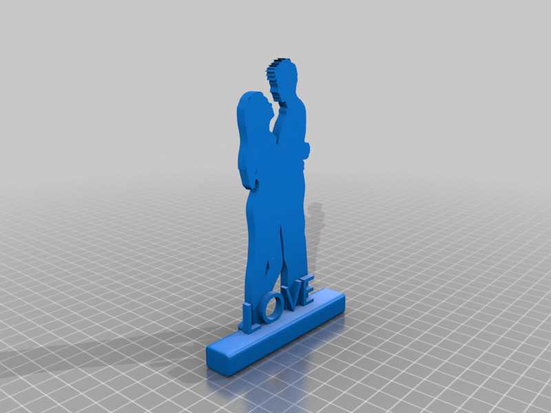 Free STL file love couple ️‍🔥 ・3D printing design to download・Cults