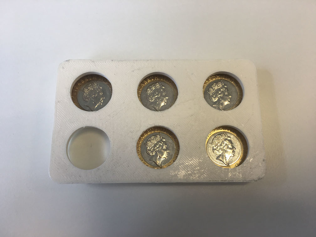 💷 Pound Coin Holder - New £1 Coin・Free 3D File for ・Cults