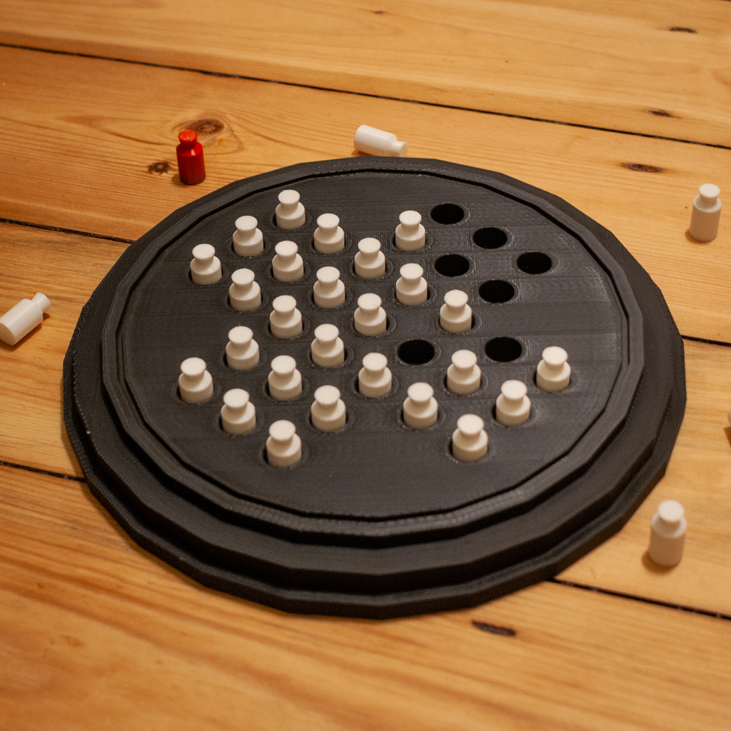 🎲 Peg Solitaire・Free 3D File for ・Cults