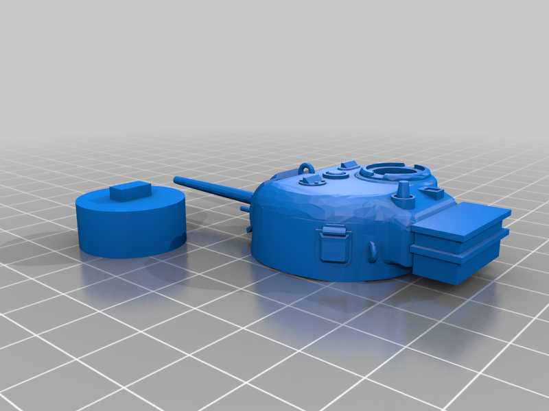 🎲 Tourelle M4A4 Sherman V à l'échelle 1:56 (28mm)・Fichier 3D Gratuit ...