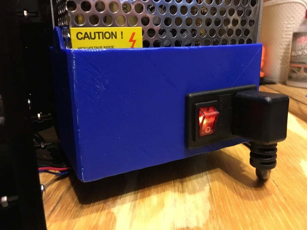 3D printed Anet A8 power Supply Cover with IEC320 C14 Socket Space・Cults