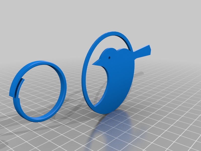 Free 3D file bird + keychain 🐦 ・3D printer design to download・Cults