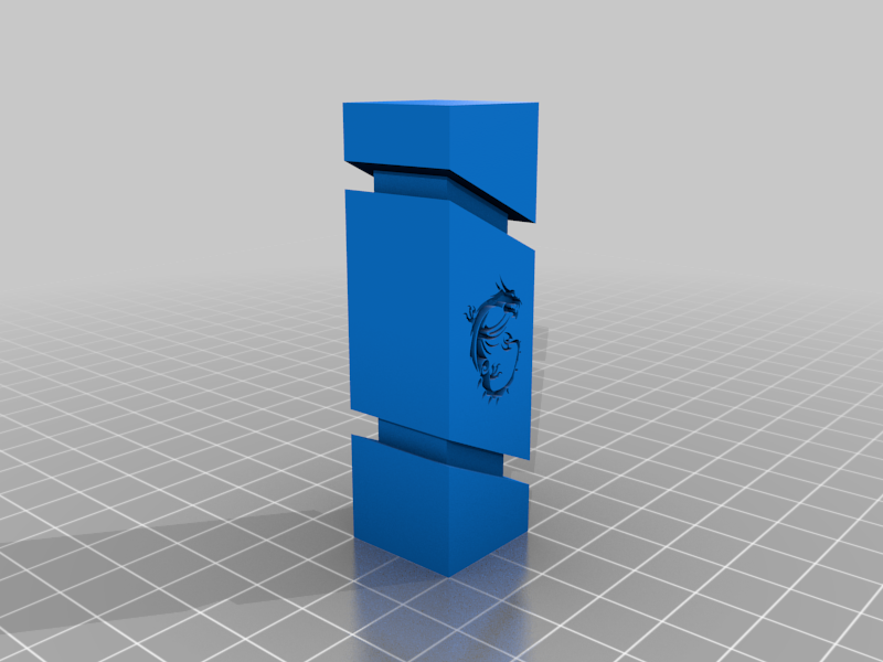 Free 3D file GPU Support MSI Logo 🔧 ・3D printer model to download・Cults