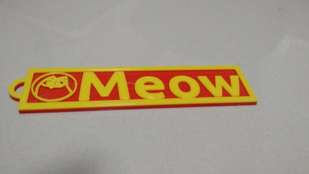 Free 3D file Meow keychain 🗝️ ・3D printing template to download・Cults