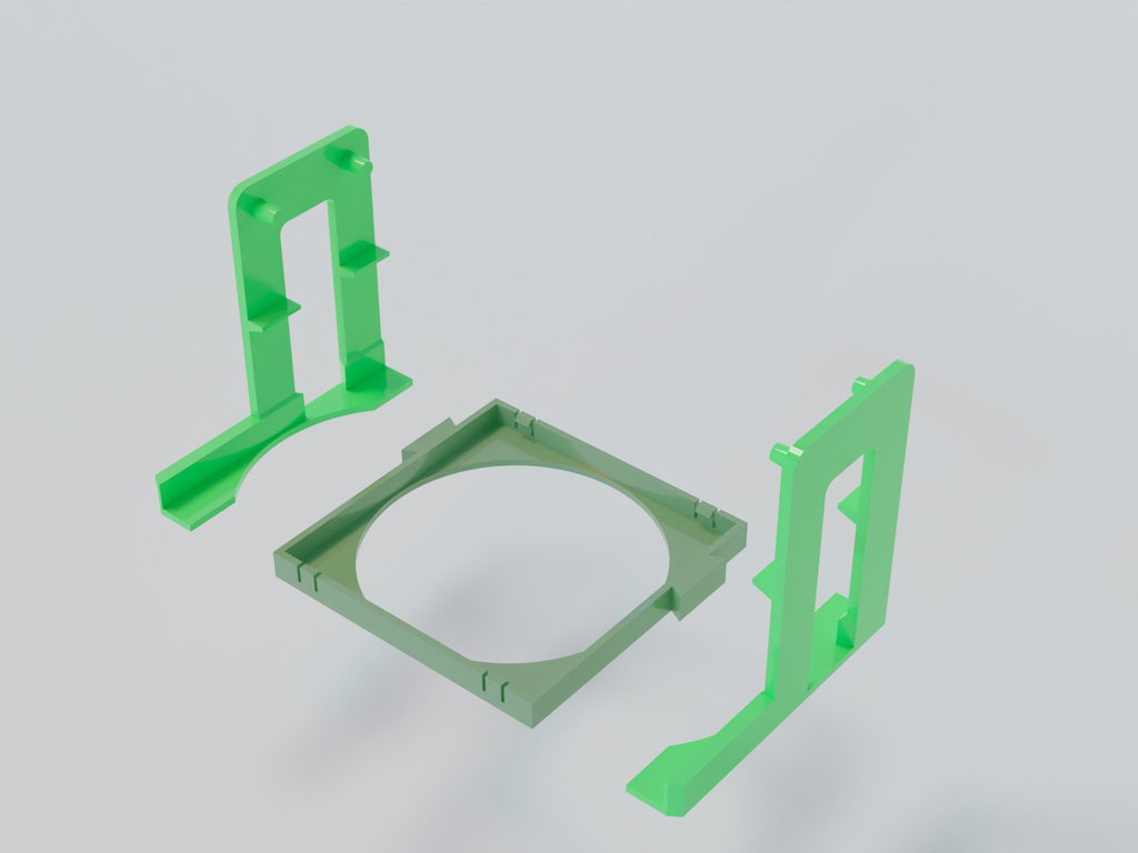 Free 3D file Coolcam - 80mm fan mount bracket for ncam Mk2 connection ...