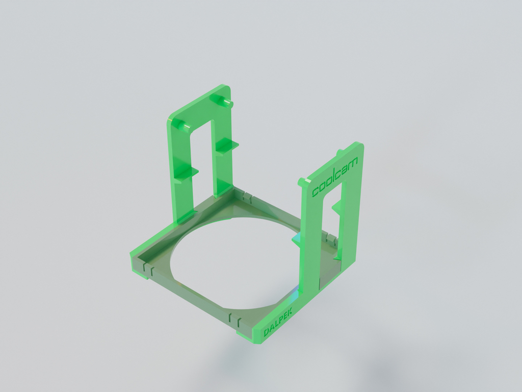 Free 3D file Coolcam - 80mm fan mount bracket for ncam Mk2 connection ...