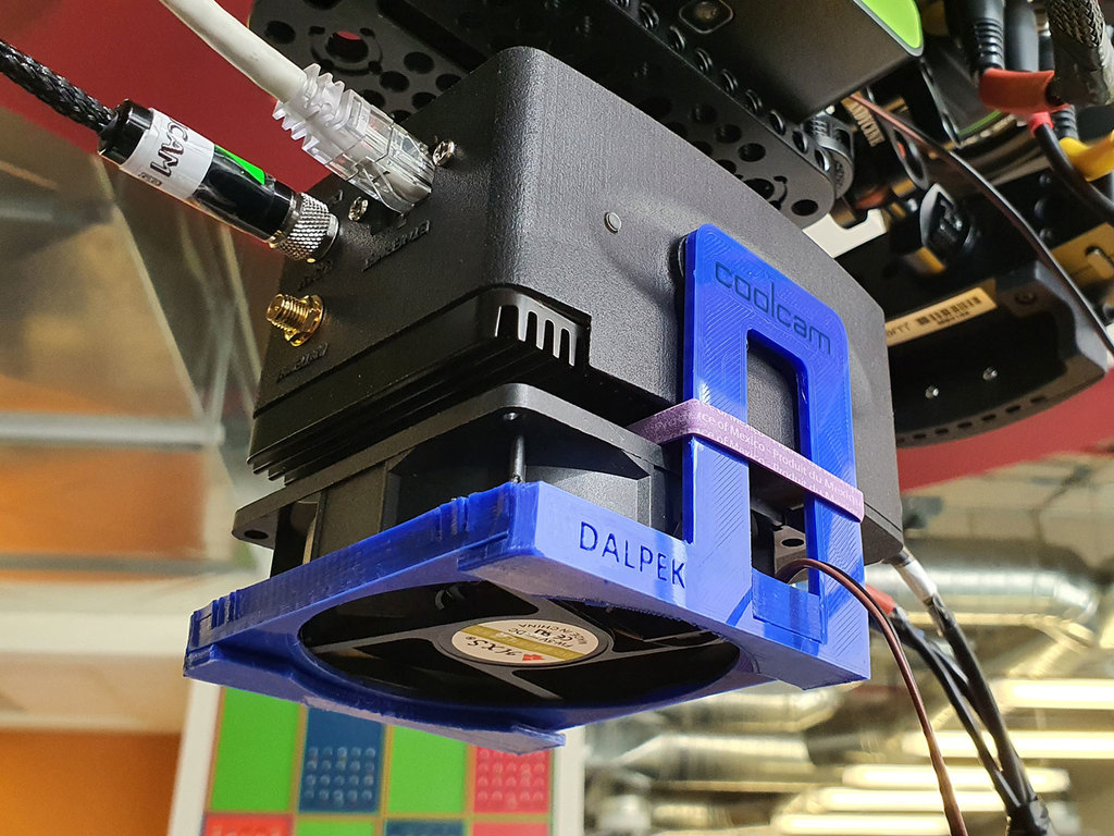 Free 3D file Coolcam - 80mm fan mount bracket for ncam Mk2 connection ...