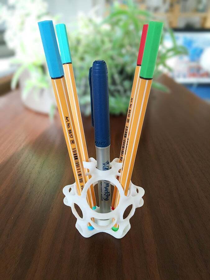 3D printing MathArt Pencil and Pen Holder・Cults