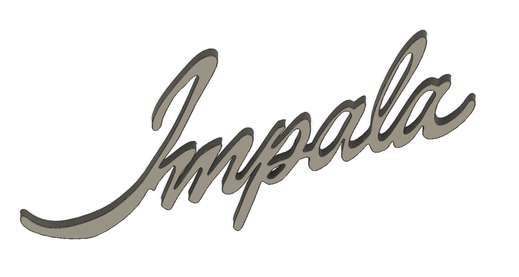 🚗 1969 Impala emblem・Free 3D File for ・Cults