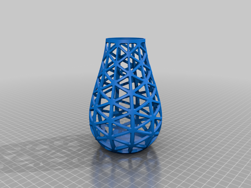 🔺 Triangle Lattice Vase・Free 3D File for ・Cults