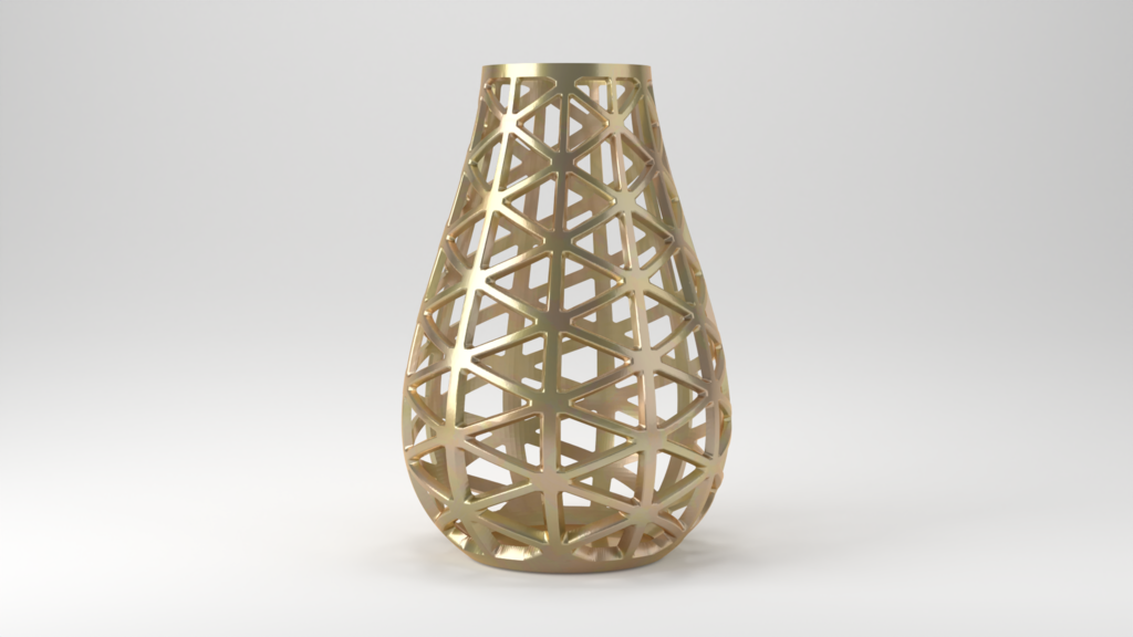 🔺 Triangle Lattice Vase・Free 3D File for ・Cults