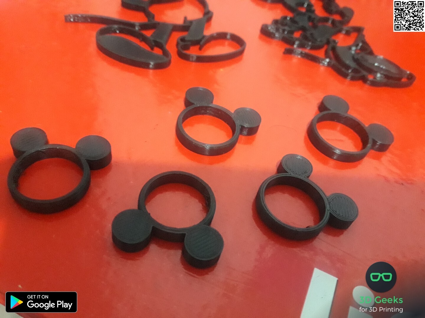 3D printed Mouse ring・Cults