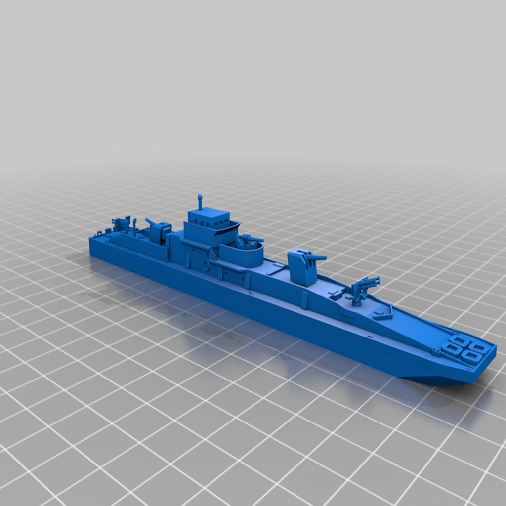⛴️ Naval ferry barge - Flak Lighter (1/300)・Free 3D File for ・Cults