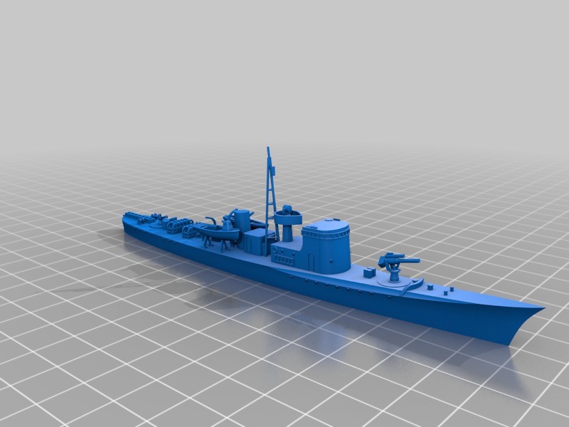 🚢 No. 13 Japanese Submarine Chaser (1/350)・Free 3D File for ・Cults