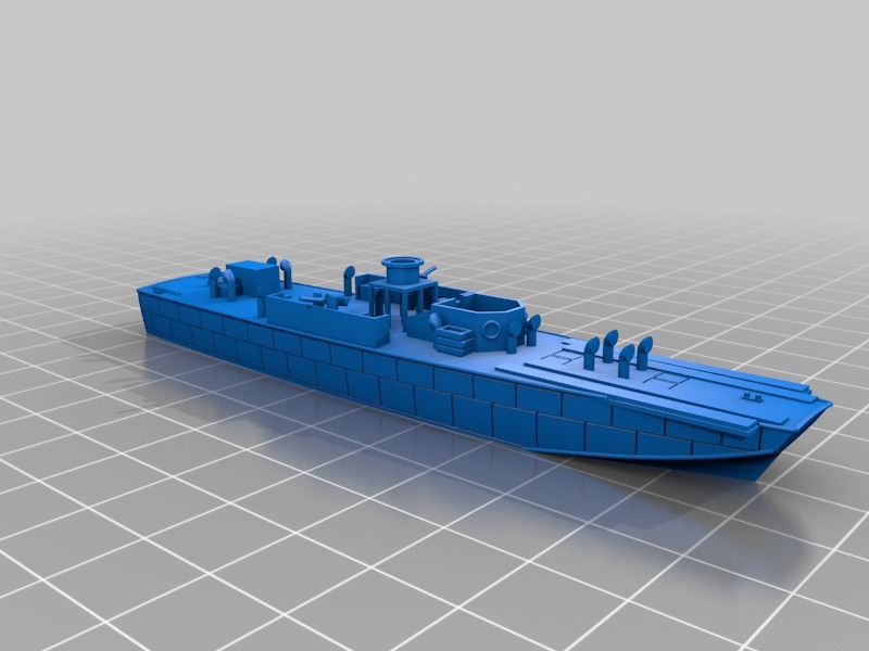 🛬 Fairmile H Landing Craft (1/300)・Free 3D File for ・Cults