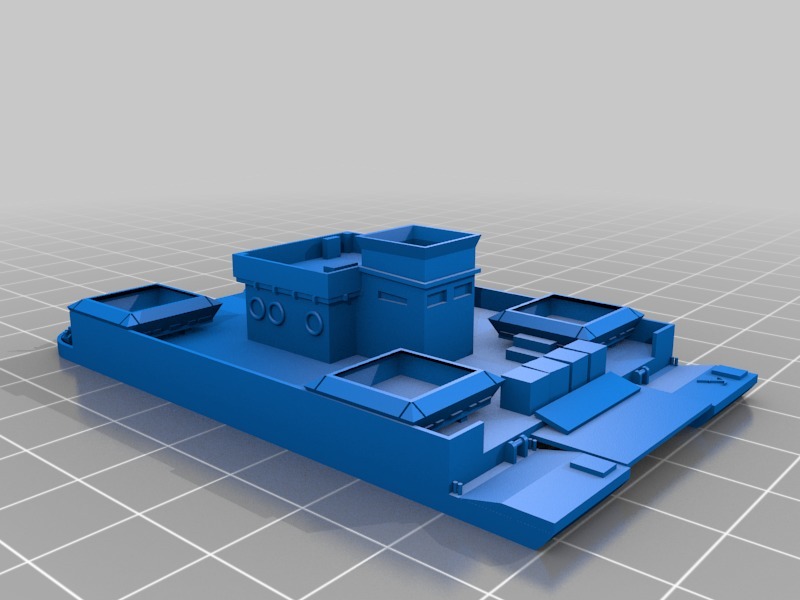 ⛴️ Siebel Ferry SF 40 Light Flak Barge (1/300)・Free 3D File for ・Cults