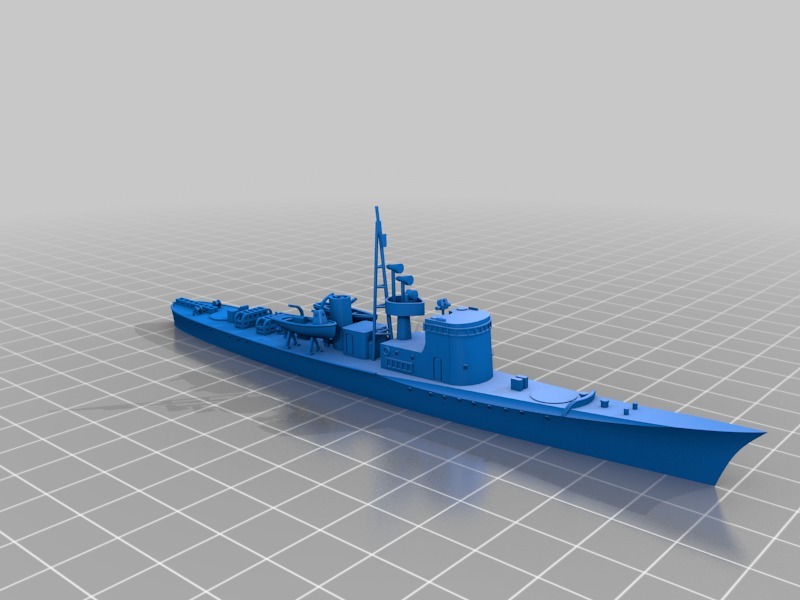 🚢 No. 13 Japanese Submarine Chaser (1/350)・Free 3D File for ・Cults
