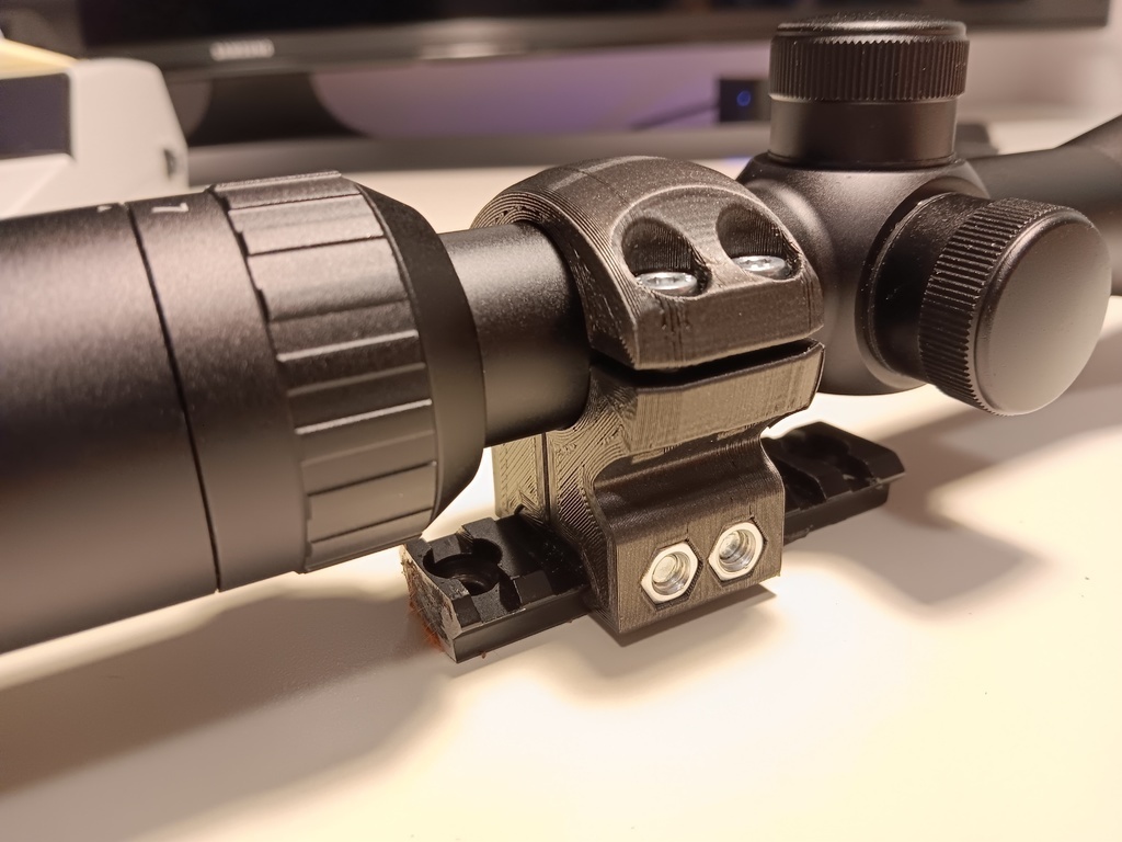 Free 3D file Scope Mount's Picatinny Rail Collection (25,4mm tube scopes) V2 ⚽ ・3D printer ...