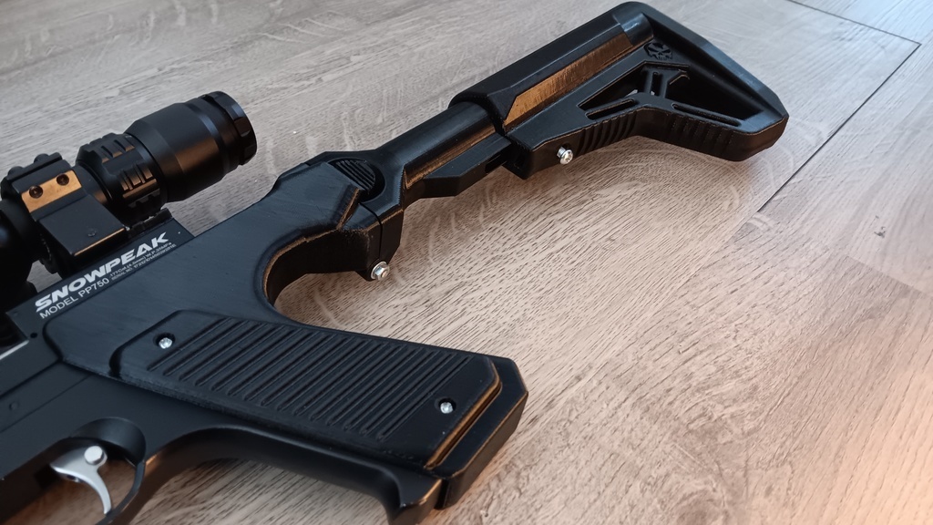 ⚽ Snowpeak Artemis Notos Umarex PP750 Buffer Folding Stock (Mussy Remix ...