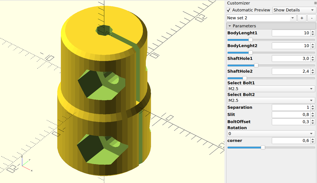 🚁 RC Shaft coupling・Free 3D File for ・Cults