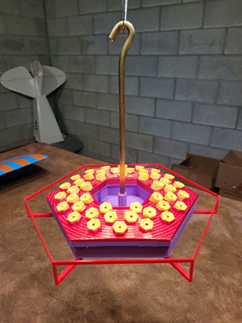 🐜 Hex Hummingbird Feeder with Ant Moat・Free 3D File for ・Cults