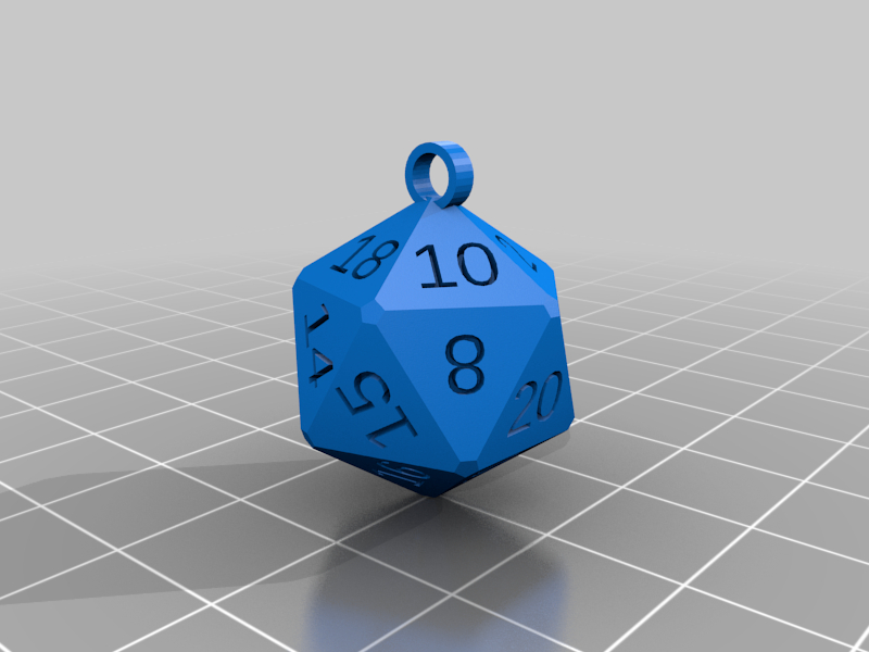 🎲 D20 During・Free 3D File for ・Cults