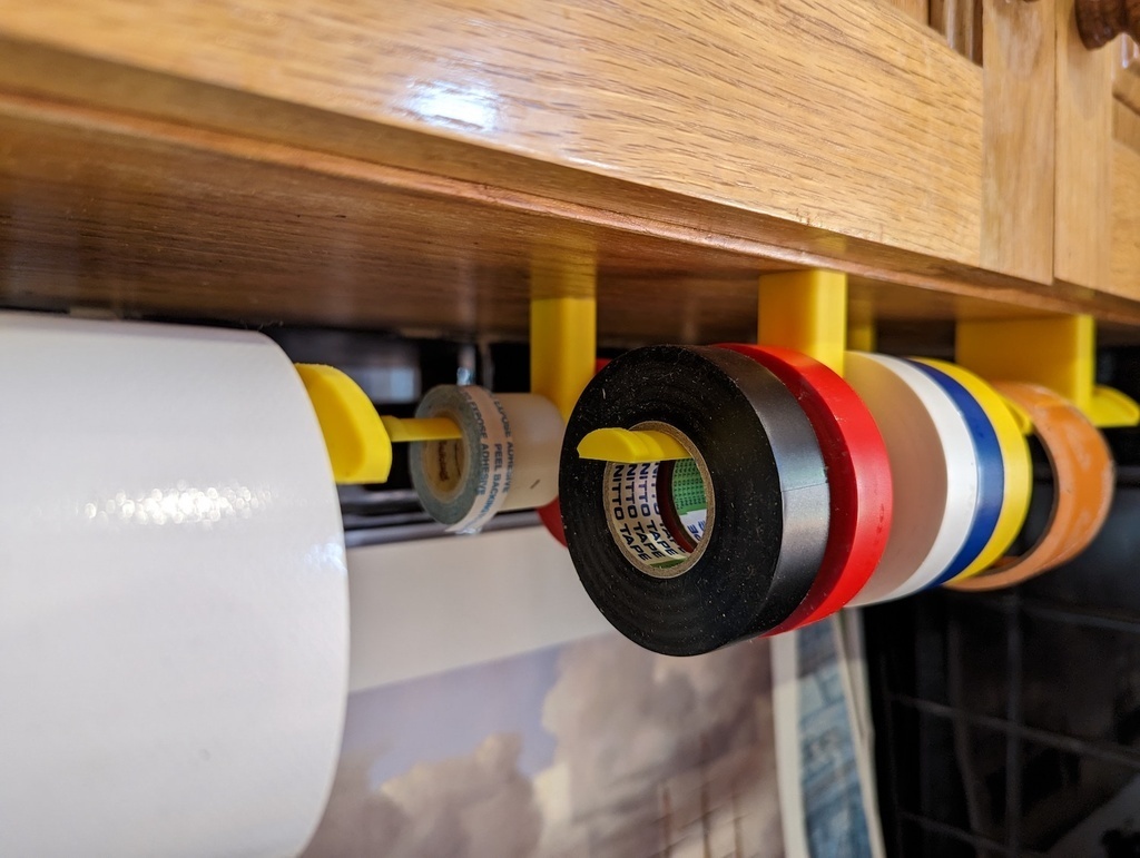 Free 3D file Tape Roll Hanger (thin version) 🏠 ・3D printing design to ...