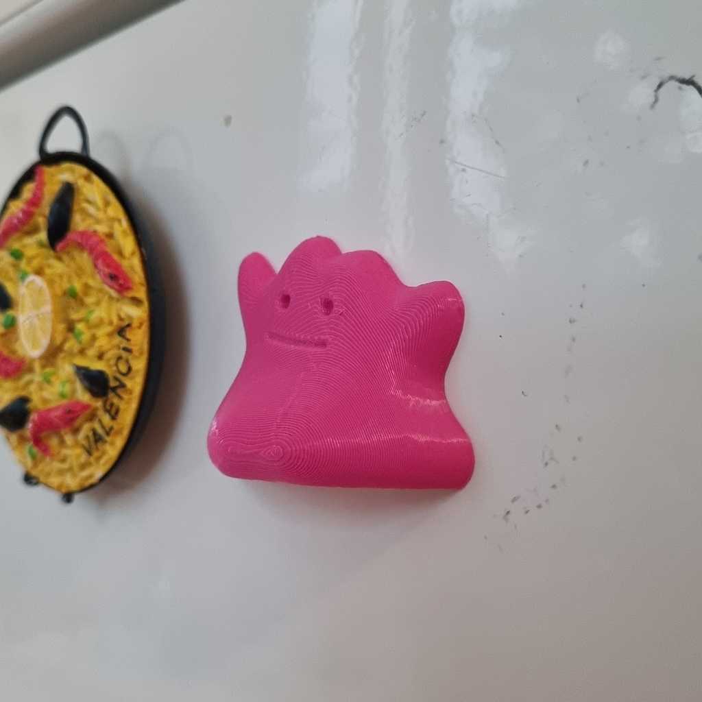 Free 3D file Happy Ditto Fridge Magnet 🧲 ・3D printer model to download ...