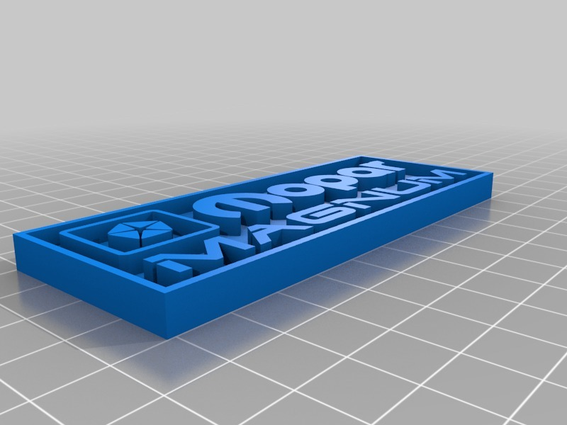 Free 3D file Mopar Magnum Name Plate 🚗 ・3D print object to download・Cults