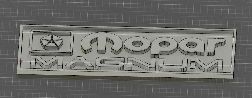 Free 3D file Mopar Magnum Name Plate 🚗 ・3D print object to download・Cults