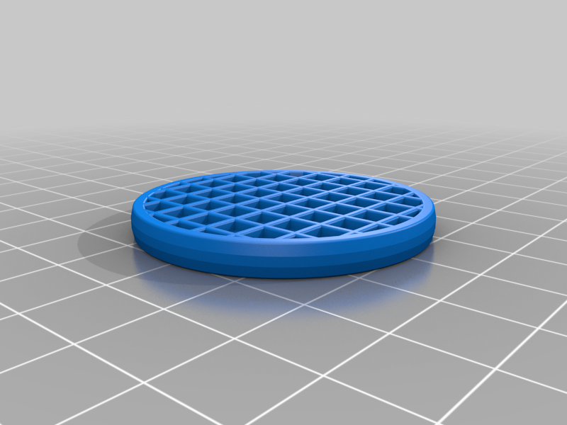 🧇 Round Waffle・Free 3D File for ・Cults