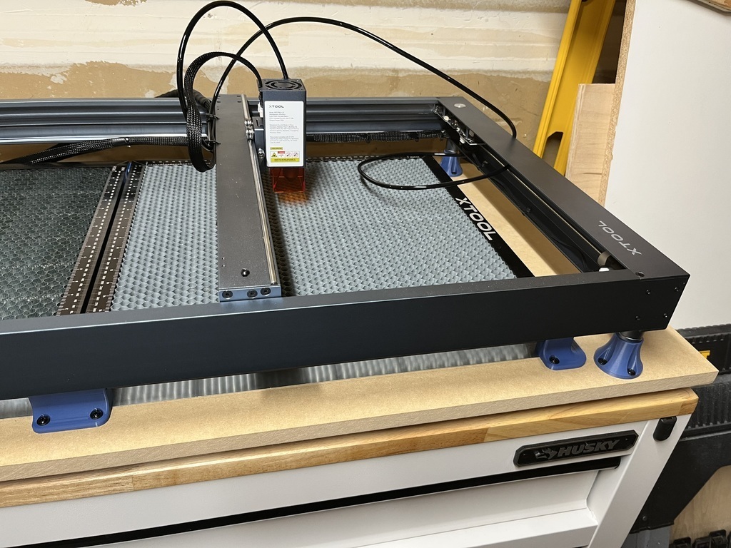 🦶 xTool D1 Pro Foot Brackets and Honeycomb Risers・Free 3D File for ・Cults