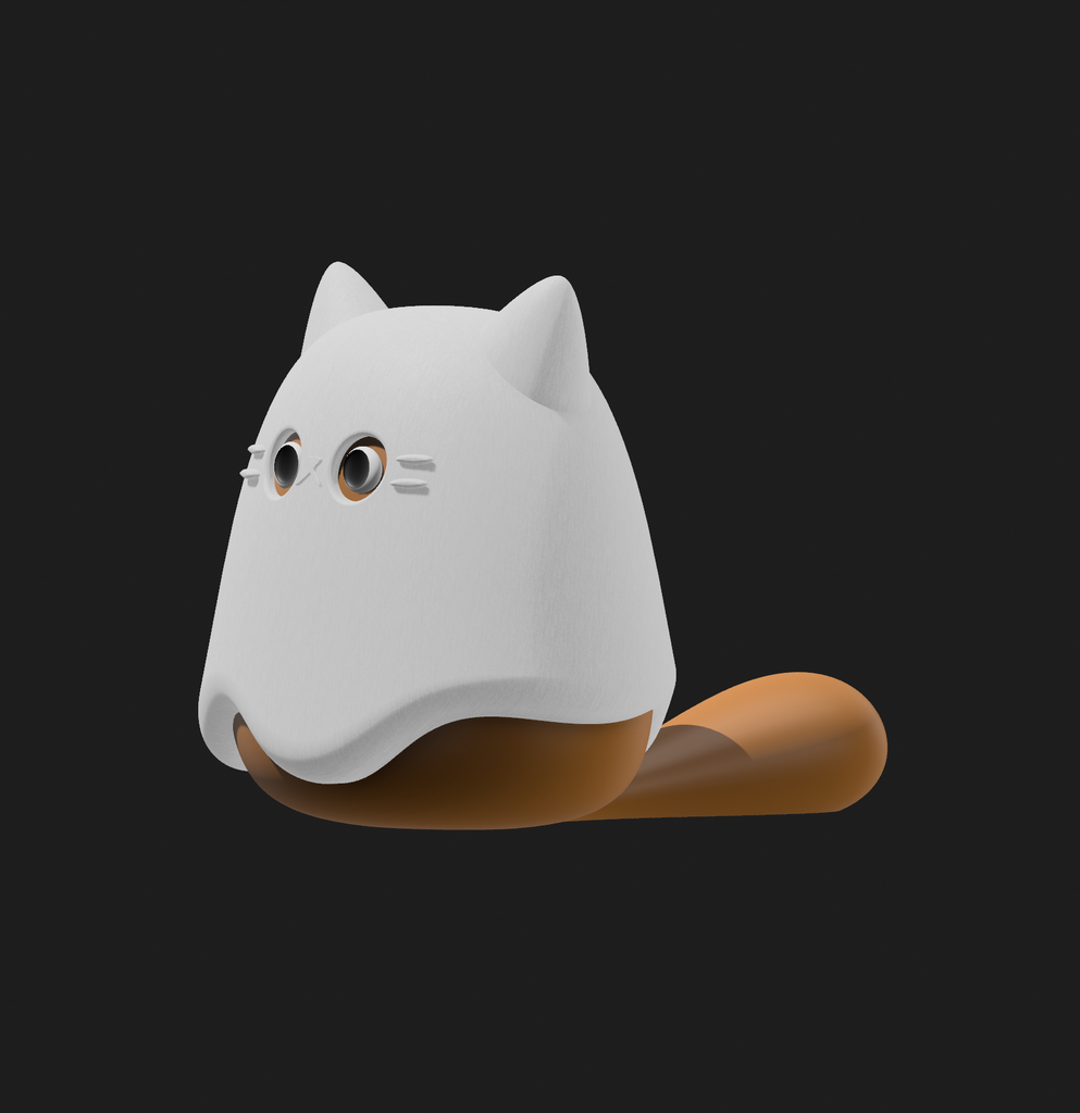 Free 3D file Halloween cat ghost _ fidget tail toy 🎃 ・3D print design ...