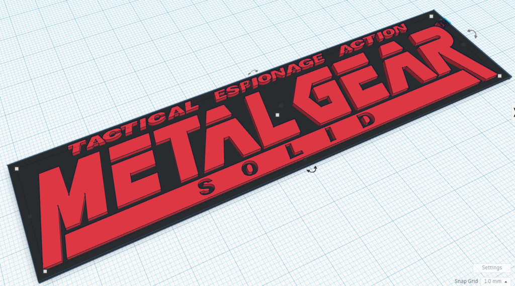 ⚙️ Metal Gear Solid logo・Free 3D File for ・Cults