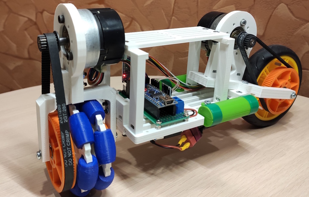 Free STL file Self balancing bike with omni wheel 🛞 ・3D printing ...