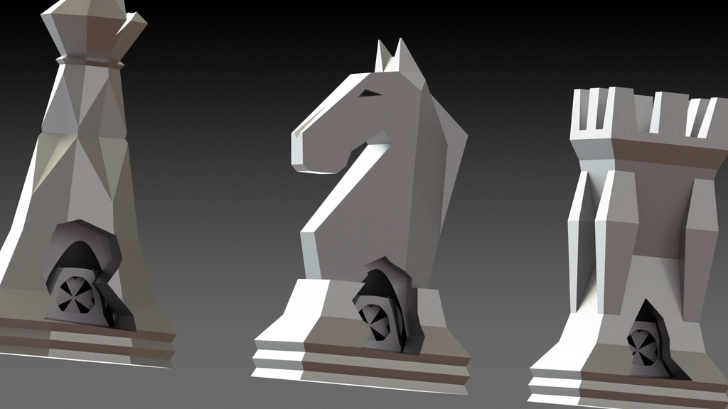 ♟️ Chess Set 02 v02.STL・Free 3D File for ・Cults