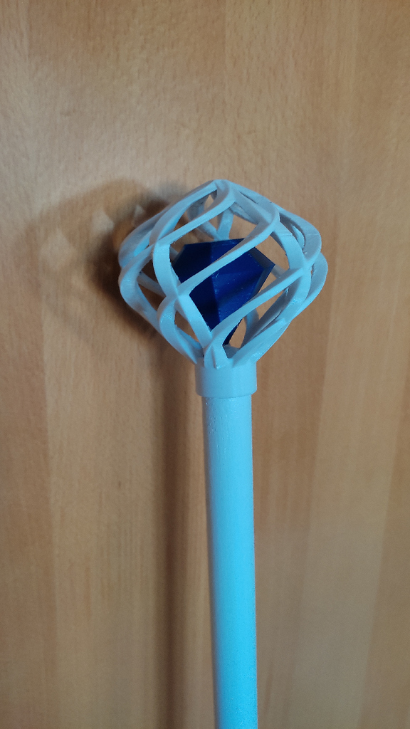 💎 Wizard staff head & gem・Free 3D File for ・Cults