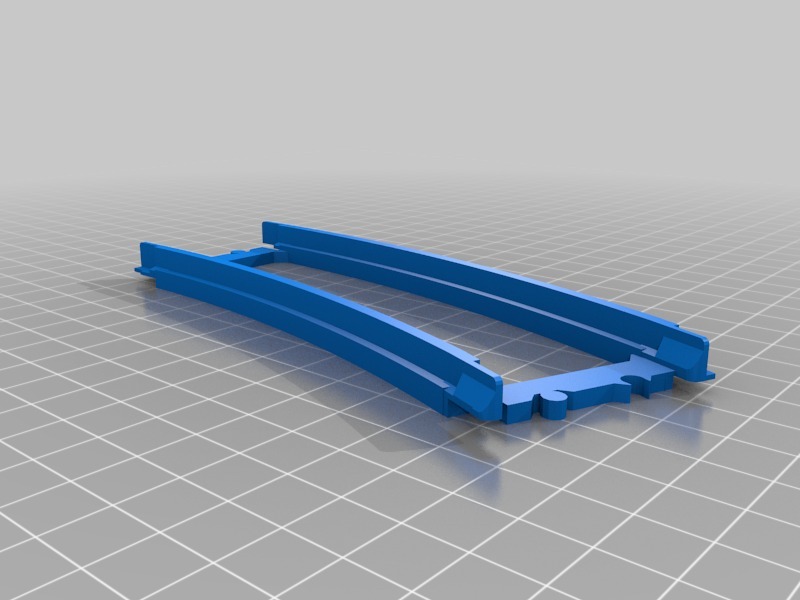 🚆 simple train track curved v3・Free 3D File for ・Cults
