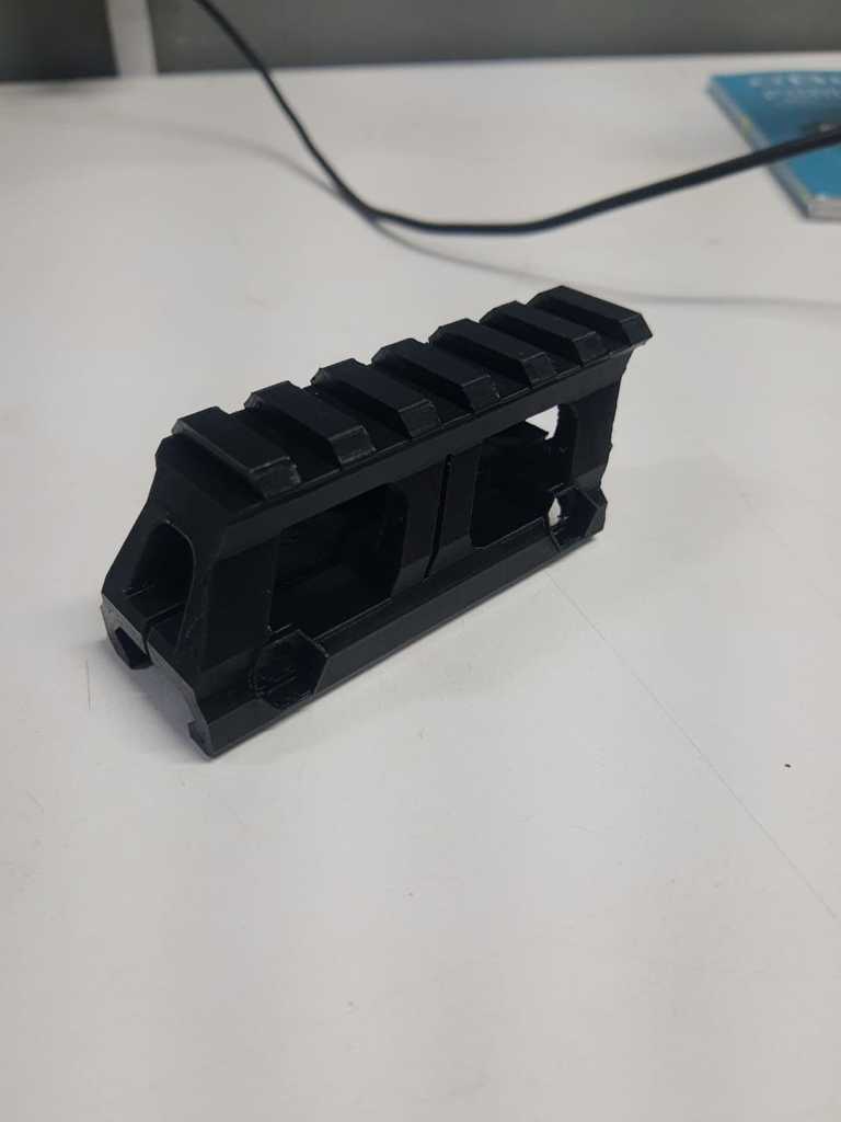 🔫 Picatinny Rail Riser 20mm with M5/M3 Slot・Free 3D File for ・Cults