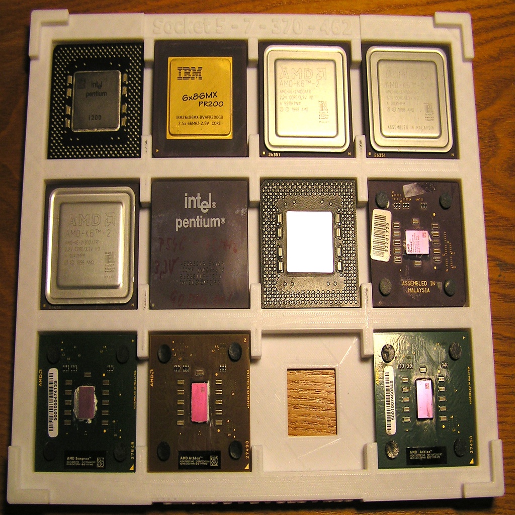 🖥️ Stackable CPU tray holders for various sockets・Free 3D File for ・Cults