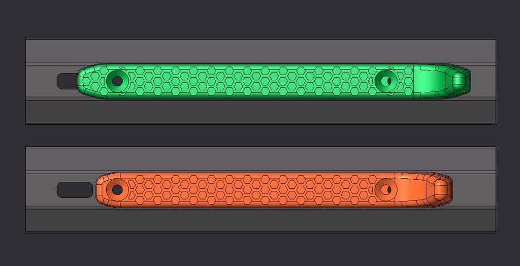 Free 3D file M-LOK Rail Covers and Handbrakes 👽 ・3D print design to download・Cults