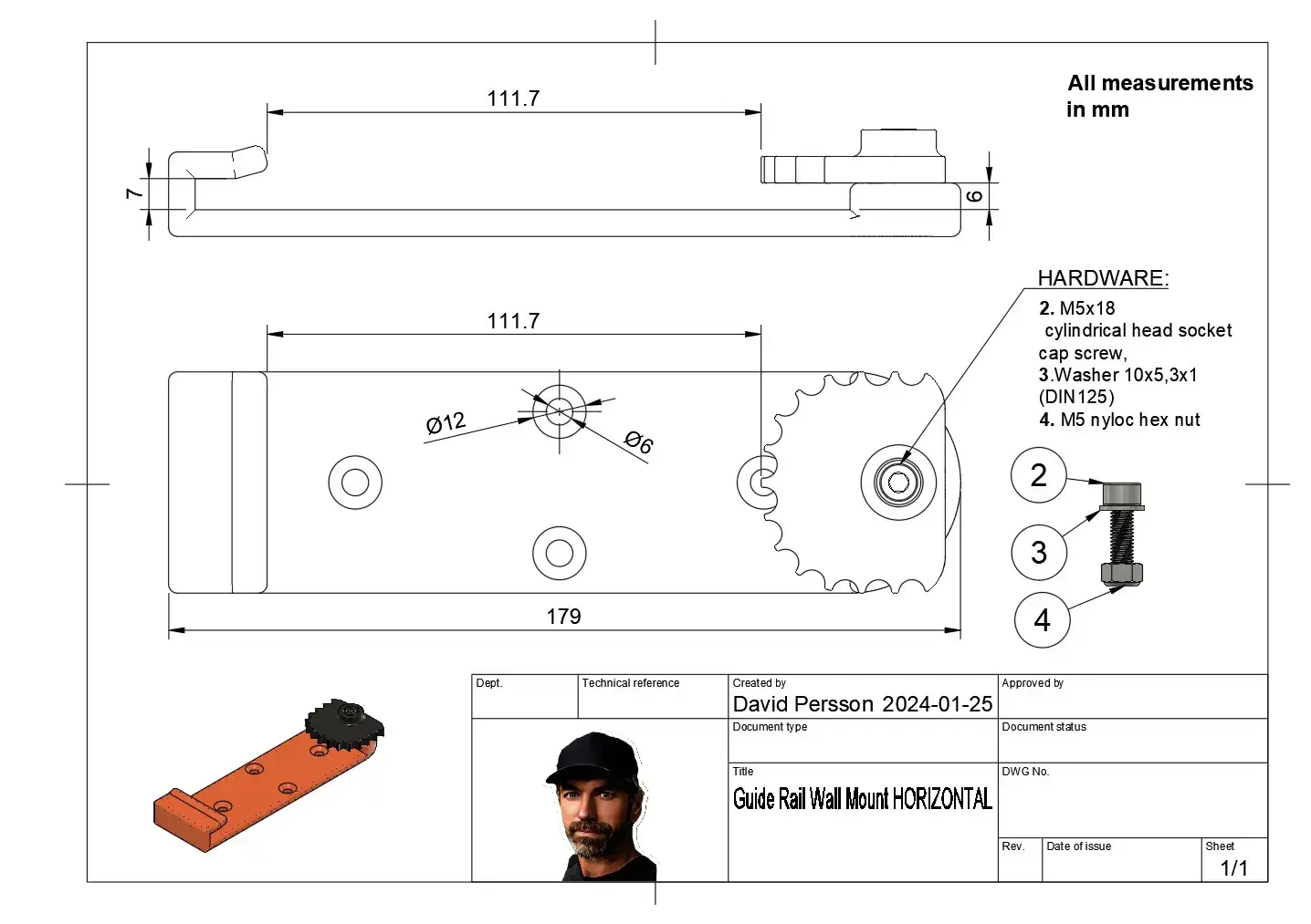 🪚 Guide Rail Wall Mount - 2 Versions (Vertical & Horisontal)・Free STL ...