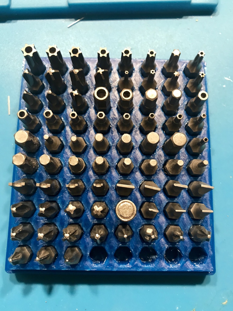 📦 Hex bit case - Dark_Sarmat Edition (80 pcs)・Free 3D File for ・Cults