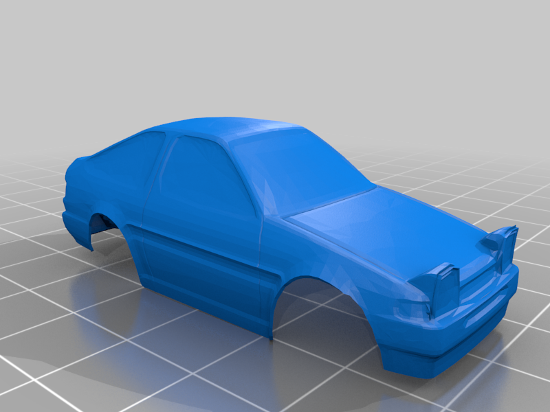 Free 3D file TURBO RACING 1/76 AE86 SHELL TR76 🐚 ・Object to download ...