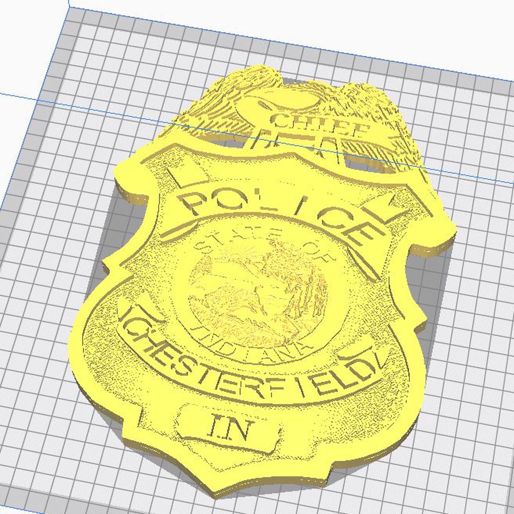 🚓 Police Badge・Free 3D File for ・Cults