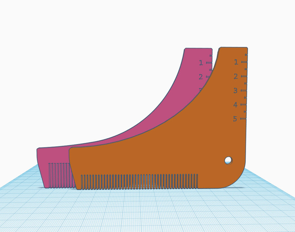 🛁 Shallow Cut Beard Shaping Tool・Free 3D File for ・Cults