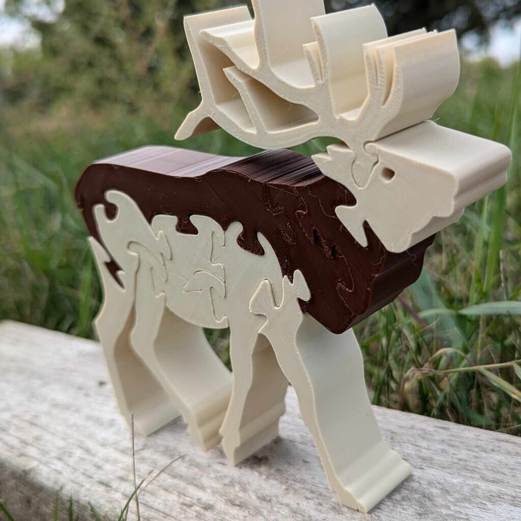 🦌 An Oh, Deer Puzzle - Elk. Animal Puzzle as a Home Decor and a Toy for ...
